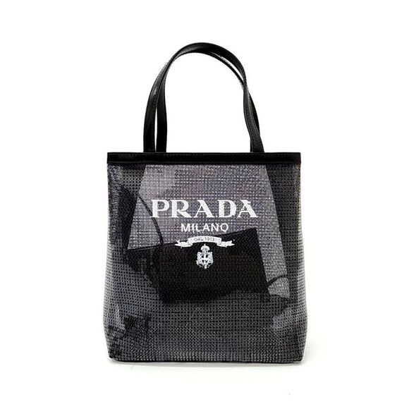 Prada | Bags | Prada Sequin Mesh Tote Bag | Poshmark